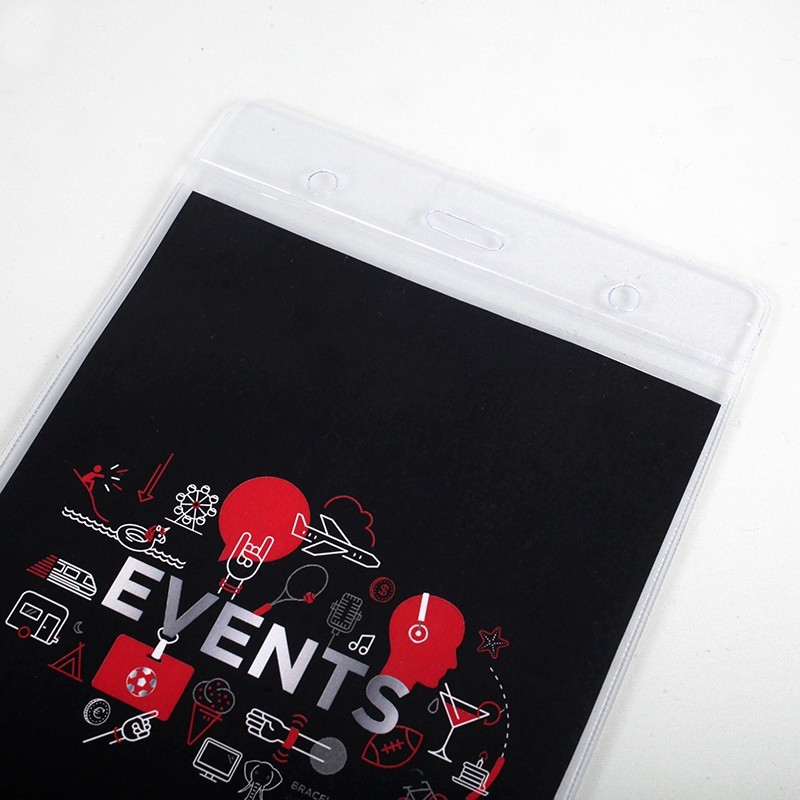 Porte badge souple de format vertical : 98 x 135 mm | Etigo