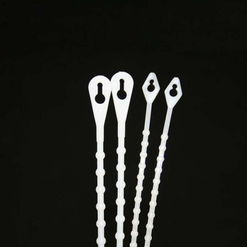 Attache réutilisable : ronde et crantée, plastique - Etigo