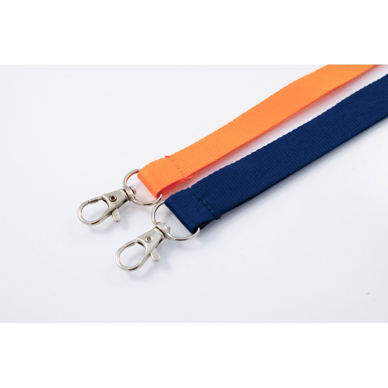 Blank neck strap with standard carabiner + anti choke buckle