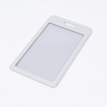 Badge holder with slider