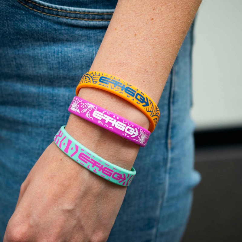 Bracelet en silicone solide et réutilisable