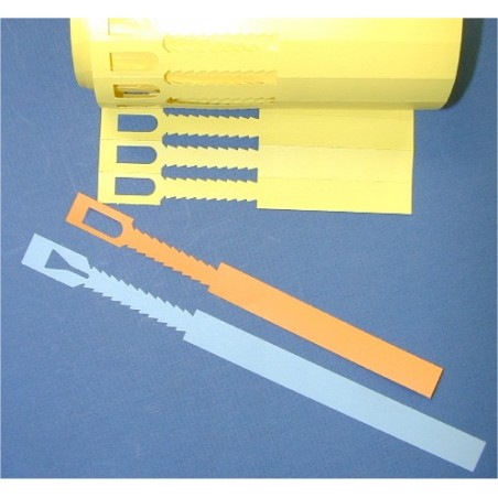 PVC labels with notches - Plastic identification - Etigo
