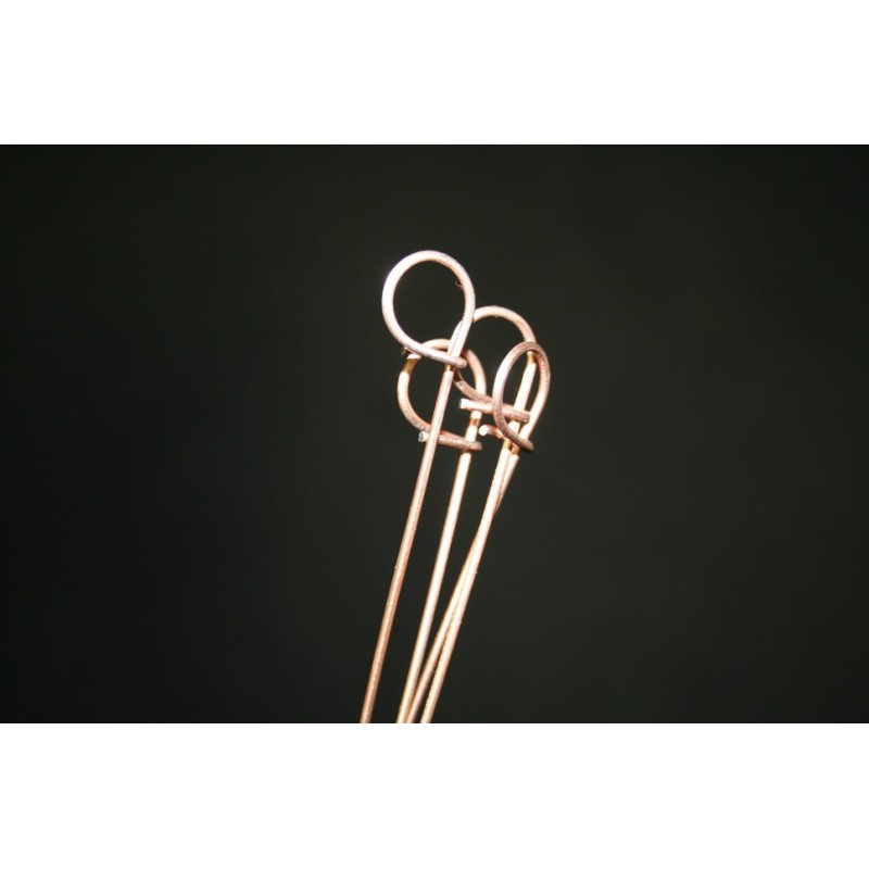 Wire ties - These coppered ties are ideal to close bags - Metallic ties